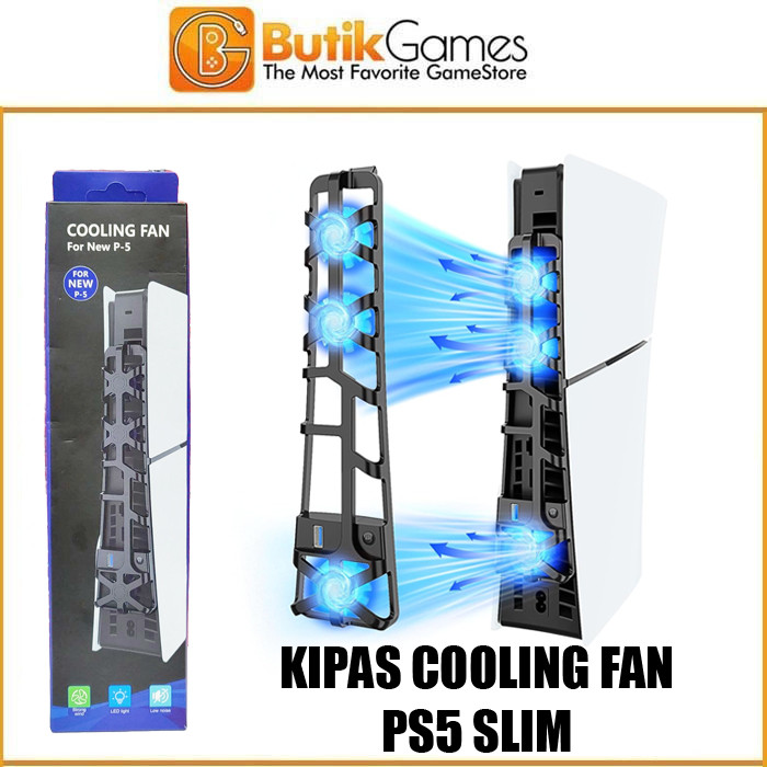 Jual Kipas External Cooling Fan PS5 Slim Disc Digital Version LED Light ...