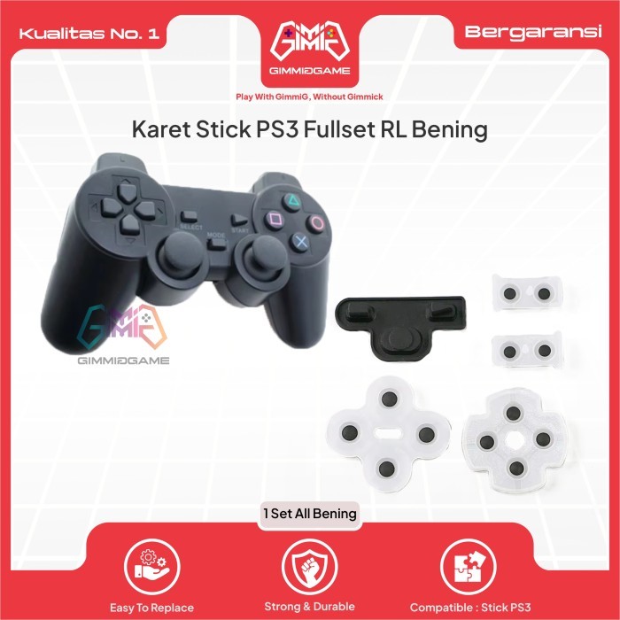 Jual Karet Tombol Stik PS3 Full Set RL Bening | Shopee Indonesia