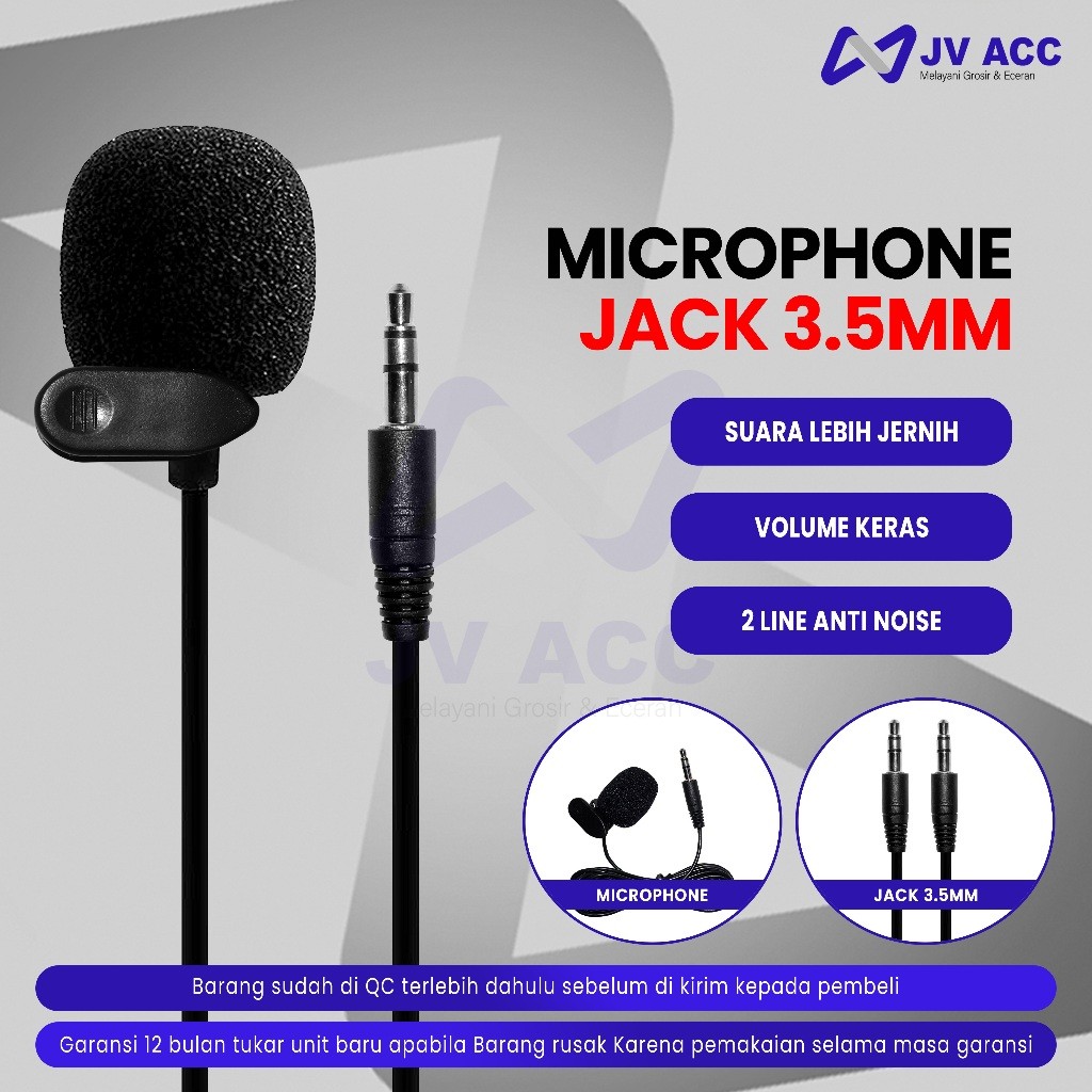 Jual MICROPHONE MIC CLIP ON HP KONTEN CREATOR / VLOGGER / YOUTUBER ...