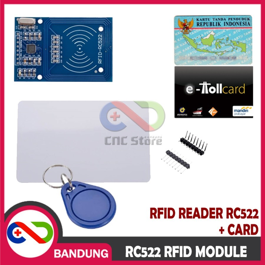 Jual MFRC-522 RC-522 RFID MODULE CARD FOR E-KTP KEYCHAIN SENSOR MODULE ...