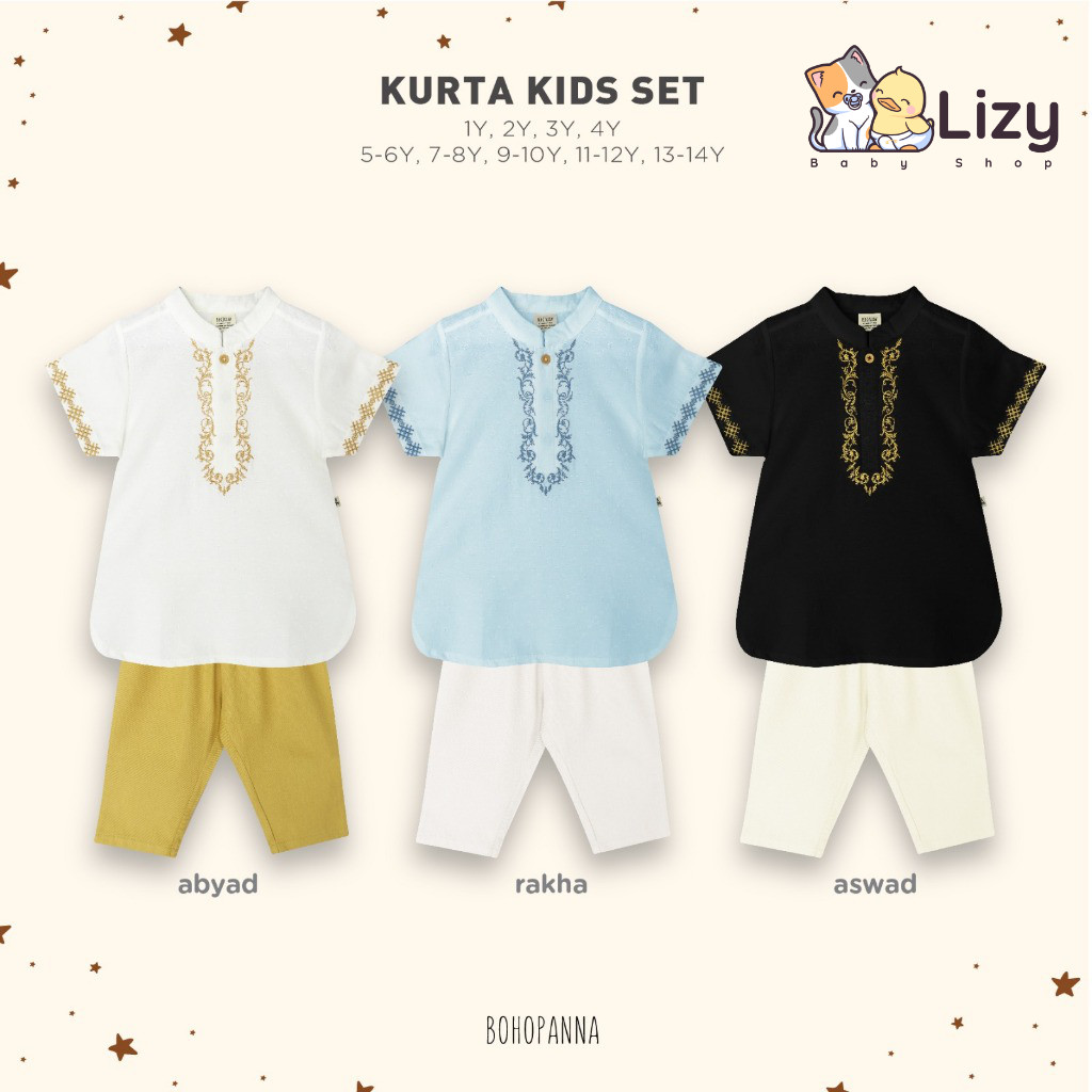 Jual BOHOPANNA - RAYA COLLECTION - KURTA KIDS SET - Setelan Baju Anak Laki-laki - Baju Muslim ...