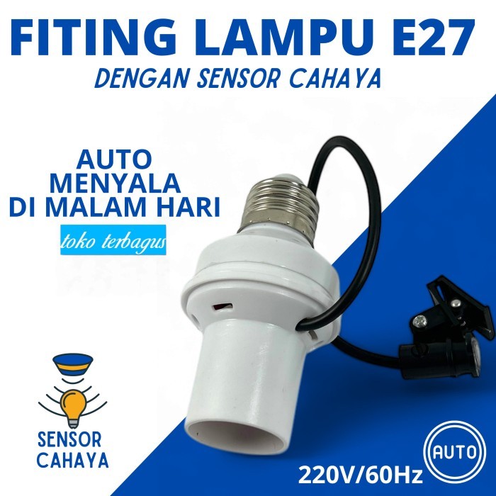 Jual Fitting Lampu Sensor Cahaya Otomatis Untuk Segela Lampu Fiting ...