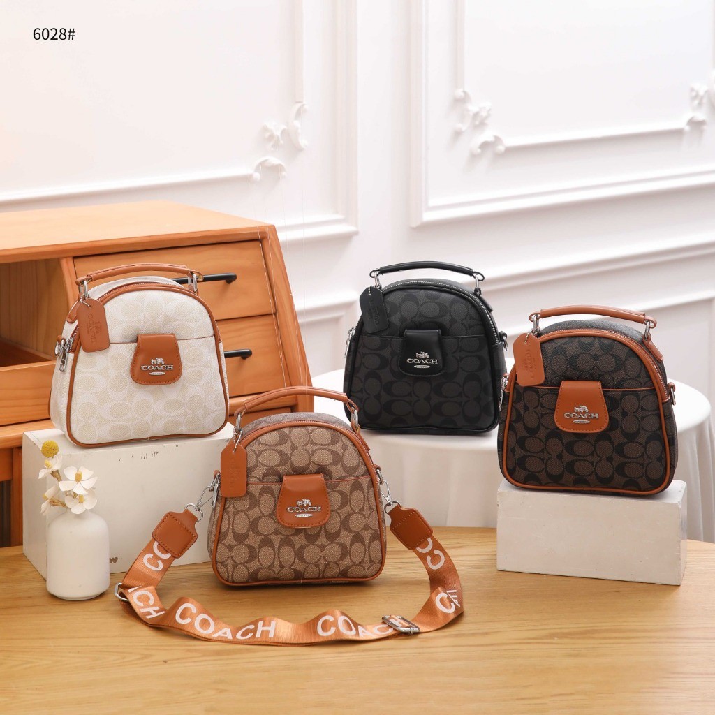 Jual JP TAS CO 6028 New Top Handle Sling Bag in Signature Canvas HRA ...