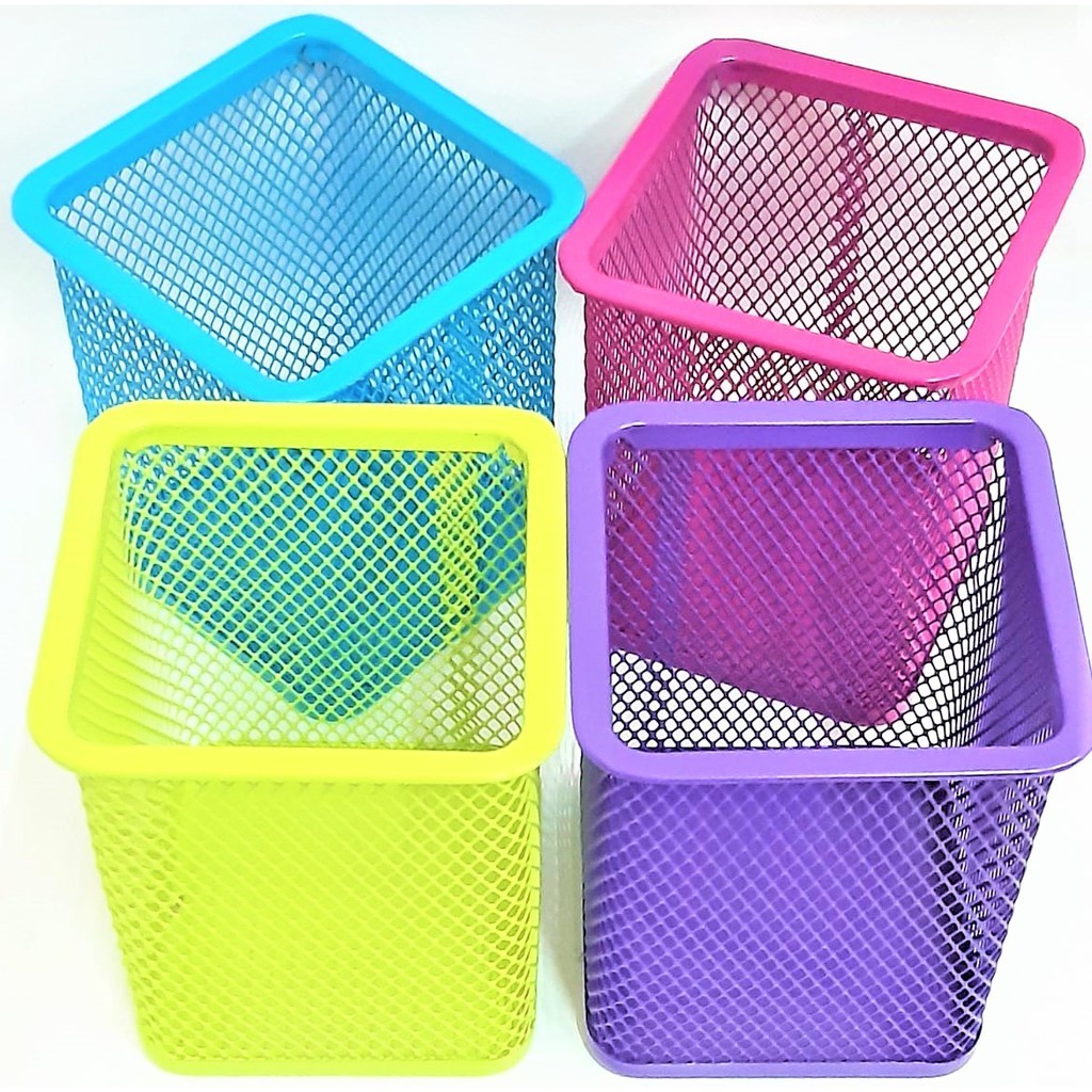 Jual TEMPAT PULPEN ALAT TULIS BESI PEN CUP WARNA PEN HOLDER WARNA MEJA ...