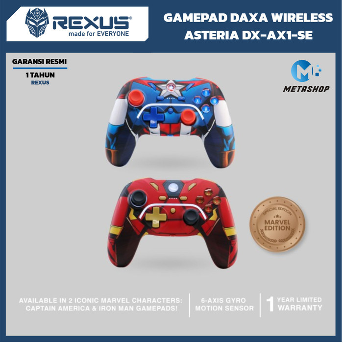 Jual REXUS Daxa Asteria DX AX1 Gamepad Marvel Special Edition Joystick ...