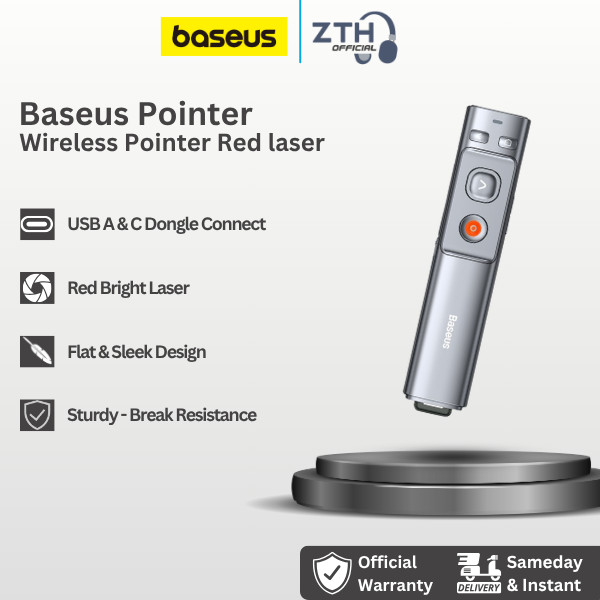 Jual Baseus Wireless Laser Pointer Presentation Pen Remote Presentasi ...