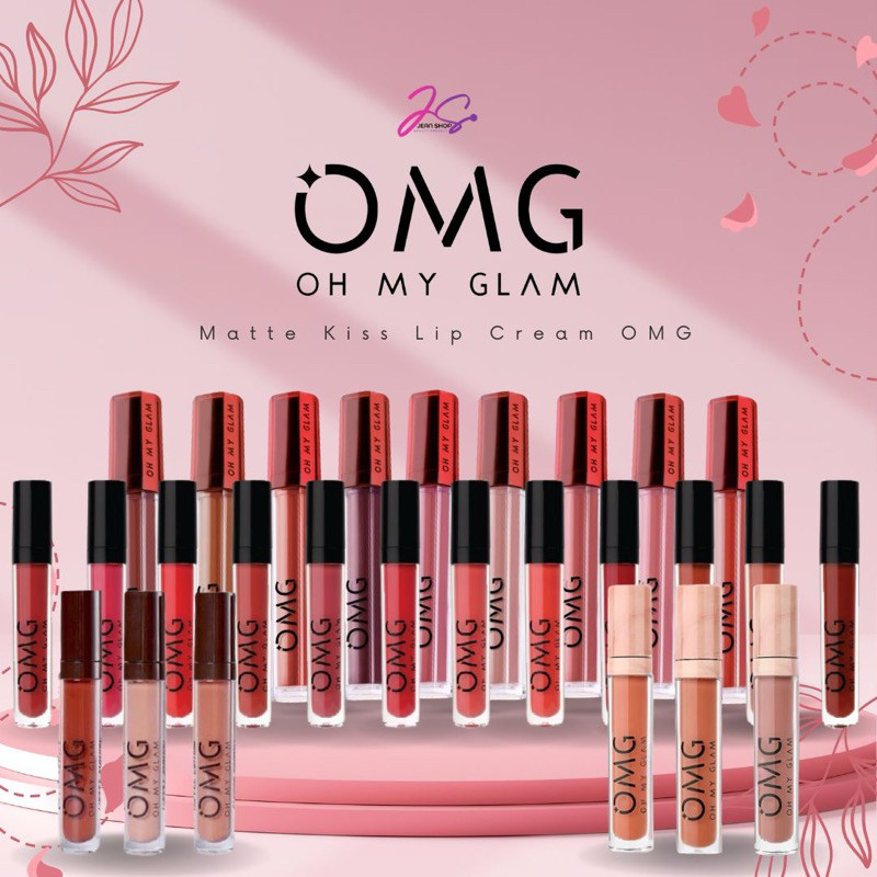Jual [New Shade sd 30] OMG Oh My Glam Matte Kiss Lip Cream │Lipstik ...