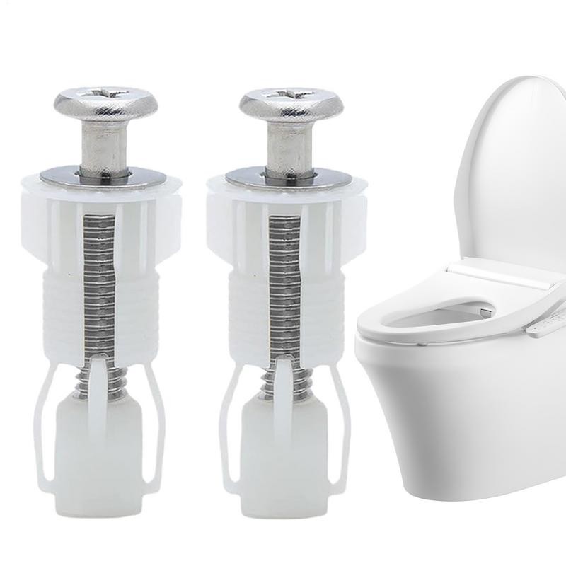 Jual Toilet Seat Screws Bathroom Repair Hardware Set 2 Pieces Toilet ...