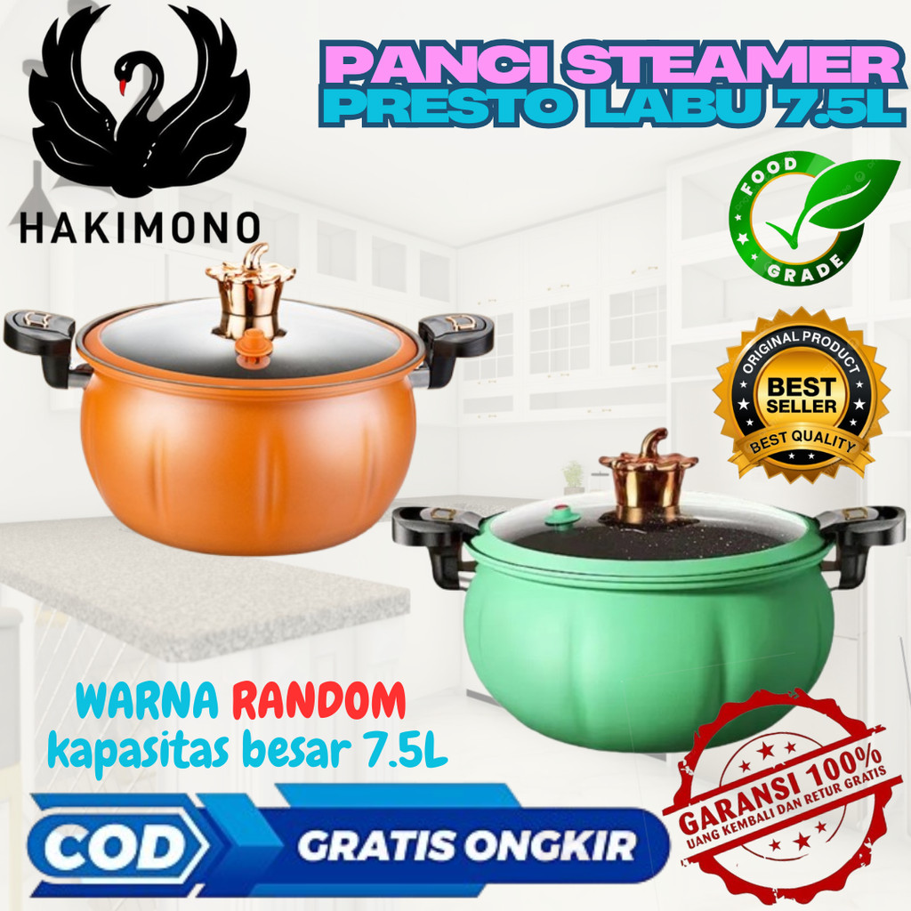 Jual SN COD Panci Bentuk Labu Panci Presto Labu 8 Liter Premium Quality ...