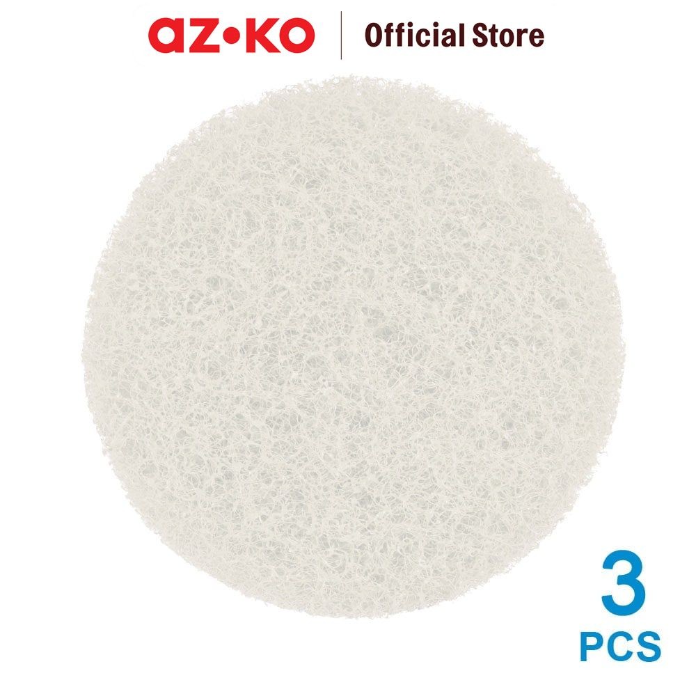 Jual AZKO Tactix Set Scrub Pad Very Soft 7.5 cm 3 Pcs - Putih Mop Scrub ...