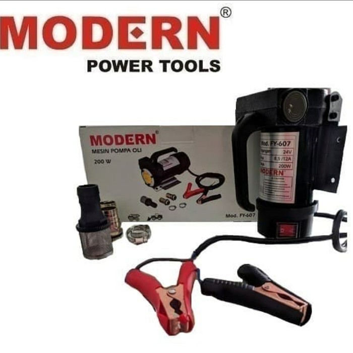 Jual Mesin Pompa Minyak Oli Solar Bensin MODERN FY-607 Pakai Aki Oil ...