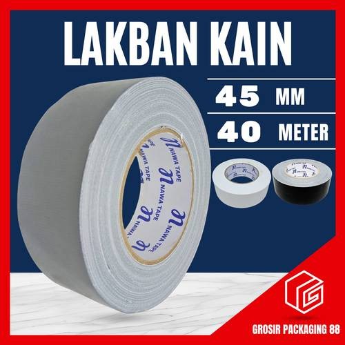 Jual SOU881 Lakban Kain Cloth Tape Hitam Putih Abu Merah Kuning Hijau ...