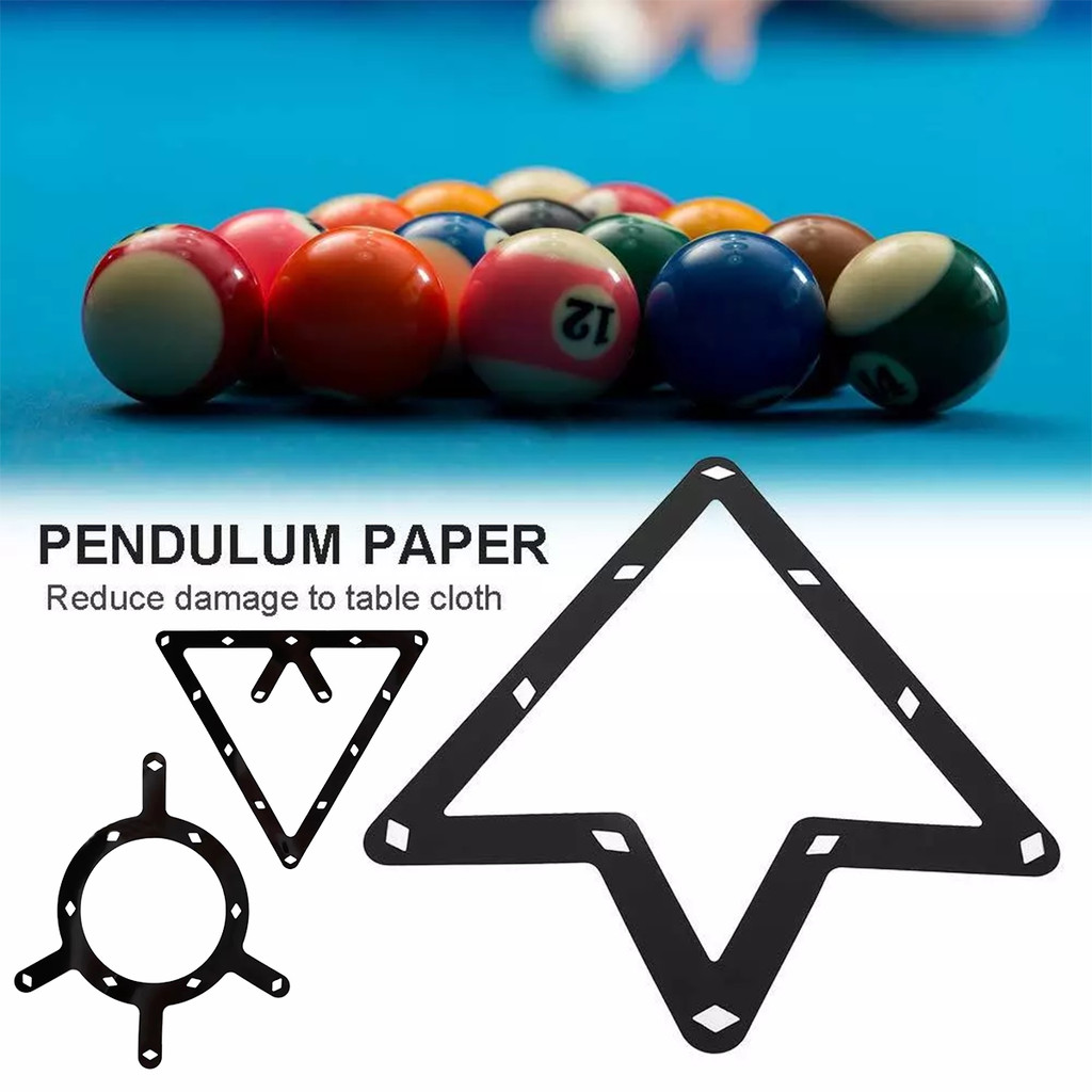 Jual Segitiga billiard Rak Bola Biliar Plastik Bola 8/9 Bulat Triangle ...