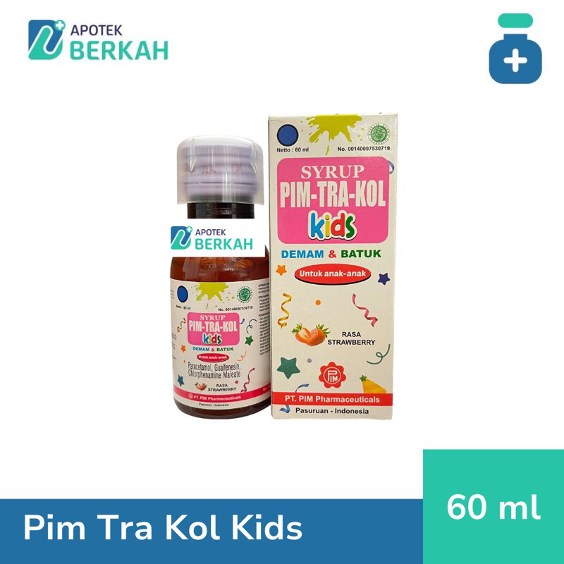 Jual PimTraKol Kids Sirup untuk Meringankan Gejala Flu - 60ml | Shopee ...
