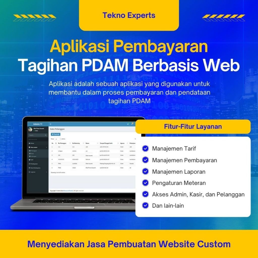 Jual Aplikasi pembayaran tagihan PDAM berbasis web | Shopee Indonesia