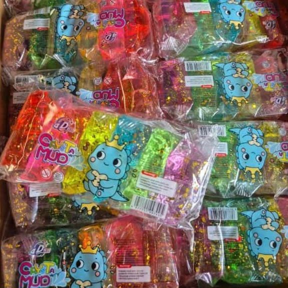 Jual [FS] 6pc Mainan Viral Slime Crystal Mud Slime Pack Import 6 Warna Promo Labubu Sanrio ...