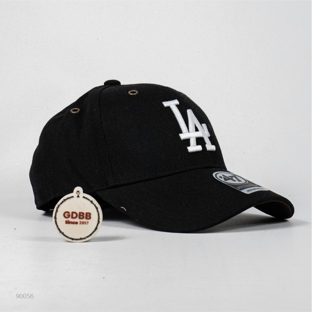 Jual Topi MLB Los Angeles Dodgers 47 MVP Big Logo Cap Black White ...