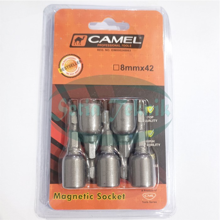 Jual CAMEL Kunci Sock Baut Roofing / Mata Roofing Pendek Magnet 8 x 42 ...