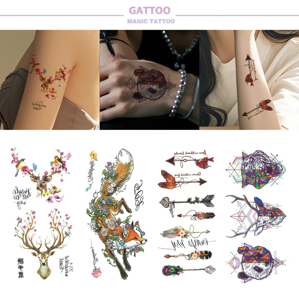 Jual Gattoo Tato W24 Tahan Lama Tato Temporer Tahan Air Tato tato ...