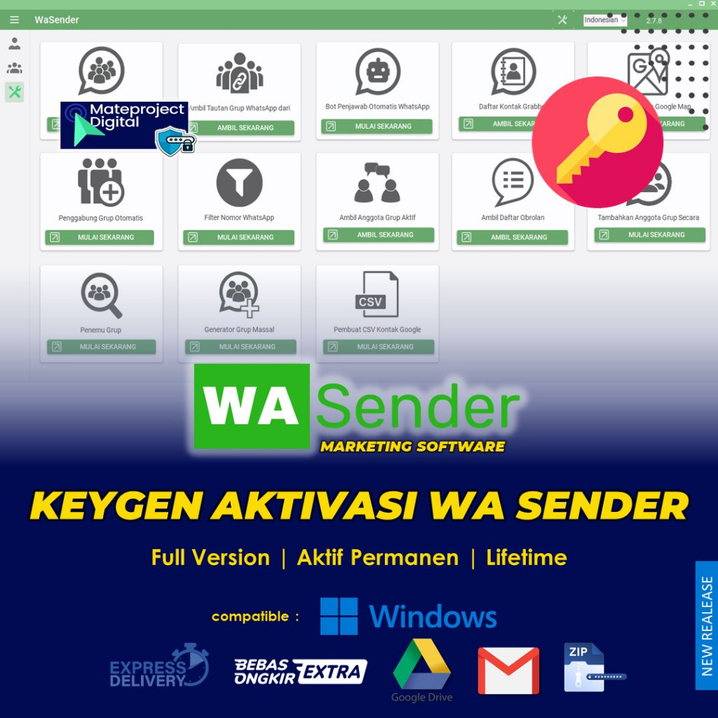 Jual Keygen WA Sender 2023 Full Lisensi Lifetime Software WA Marekting ...