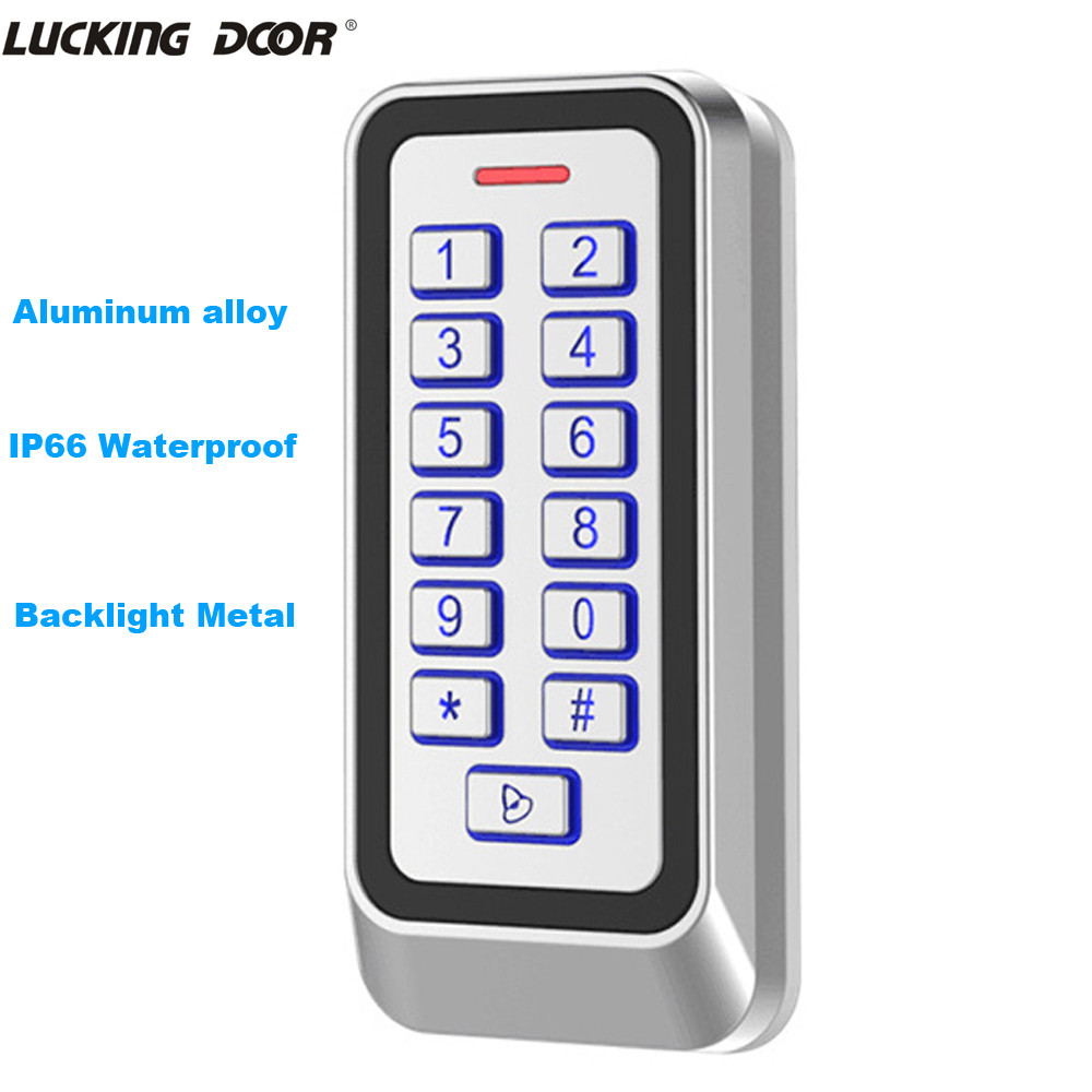 Jual IP66 Waterproof Backlight RFID Metal Door Access Control Reader Rfid Keypad 1000 User ...