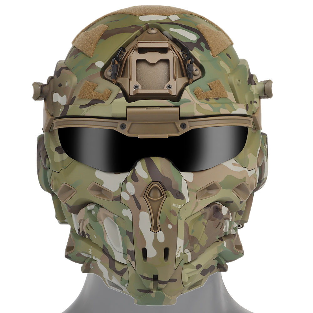Jual W-Ronin Assault Helmet Protective Mask Integrated Modular Tactical ...