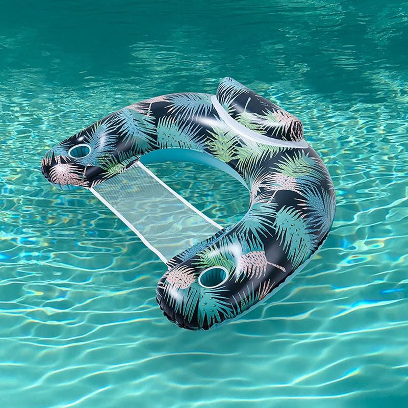 Jual Floating Pool Chair Swimming Pool Water Chair With Cup Holder ...