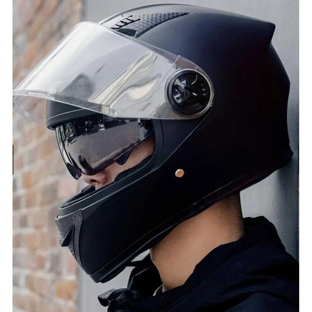 Jual AXK Helm Full Face Motor Double Lens Anti Fog Motocycle Helmet ...