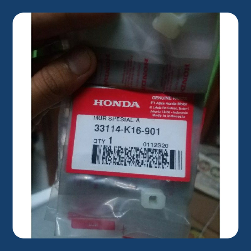 Jual 33114-K16-901 mor mur spesial baut setelan lampu reflektor honda ...