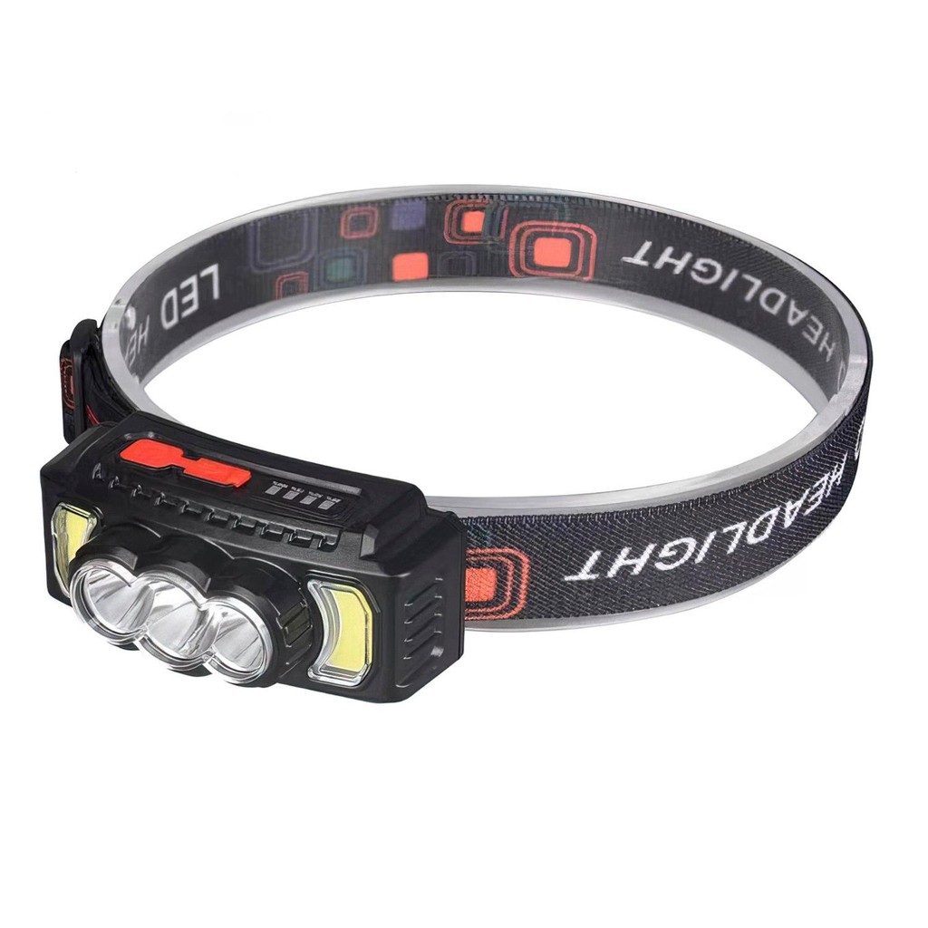 Jual Headlamp Charger Senter Kepala Cas 7 Mode Cahaya LED Multifungsi ...
