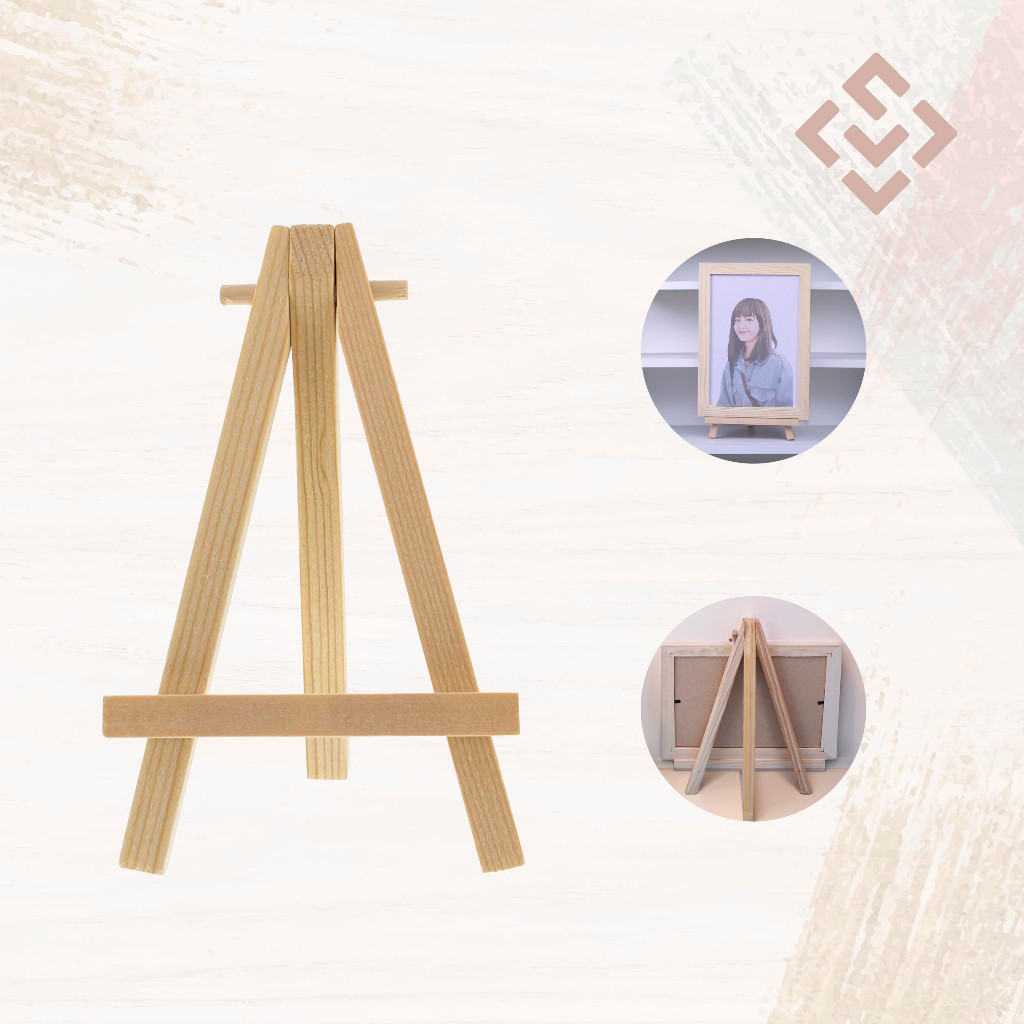 Jual Stand Kayu Wooden Easel - Stand Pigura Kayu Jati Belanda | Shopee ...