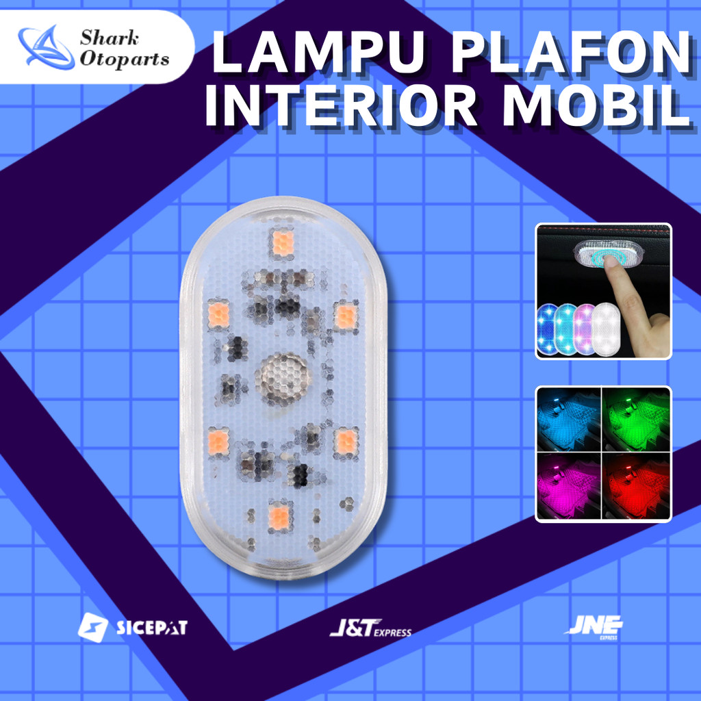 Jual Lampu Plafon Mobil / Lampu LED Sentuh Plafon / Dashboard Mobil ...