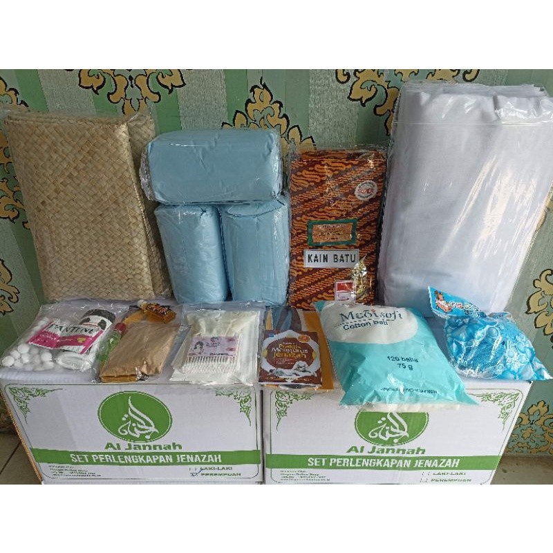 Jual Set Lengkap Pengurusan Jenazah Al Jannah | Type Kain Kafan Super ...