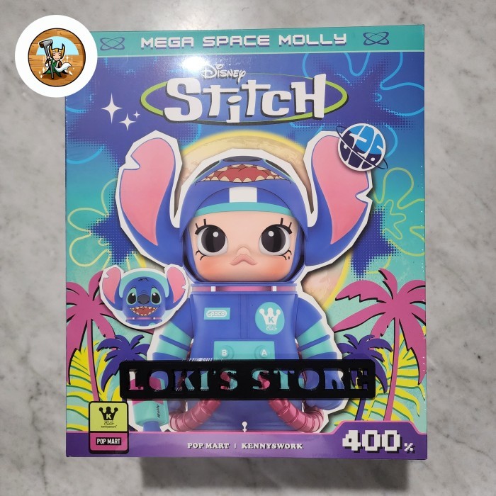 Jual MEGA SPACE MOLLY 400% Stitch Pop mart (Original) | Shopee Indonesia