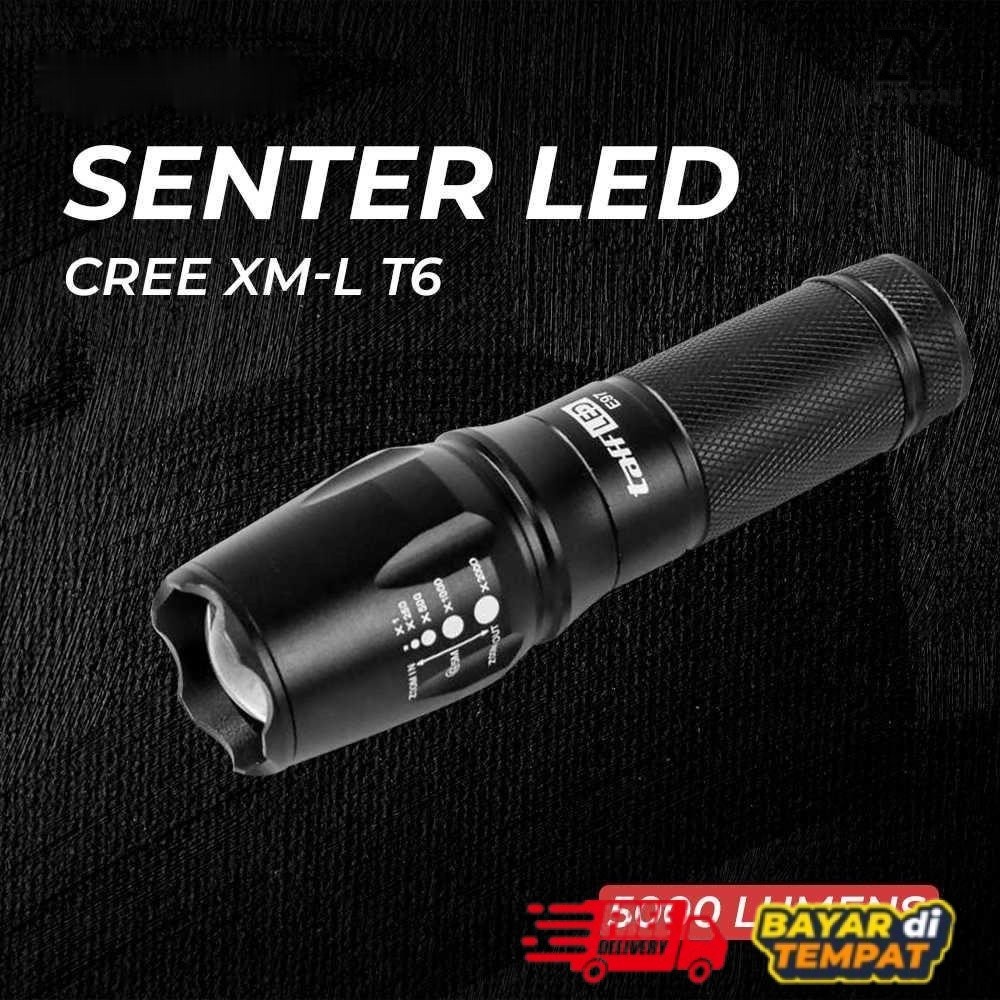 Jual Senter LED Cree XM-L T6 26650 5000 Lumens - E97 | Shopee Indonesia