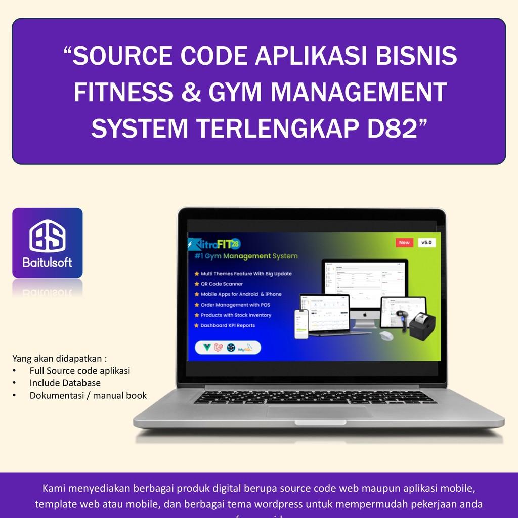 Jual SOURCE CODE APLIKASI BISNIS FITNESS & GYM MANAGEMENT SYSTEM TERLENGKAP D82 | Shopee Indonesia