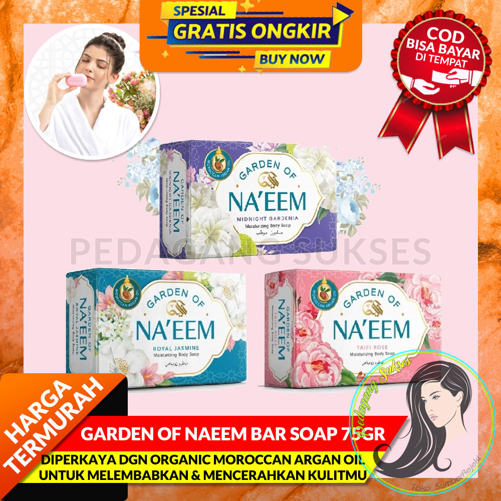 Jual GARDEN OF NAEEM Bar Soap Moisturizing Body Soap 75GR - Sabun ...