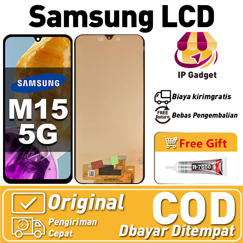 Jual Original LCD SAMSUNG M15 5G fullset ori asli Layar hp touchscreen ...