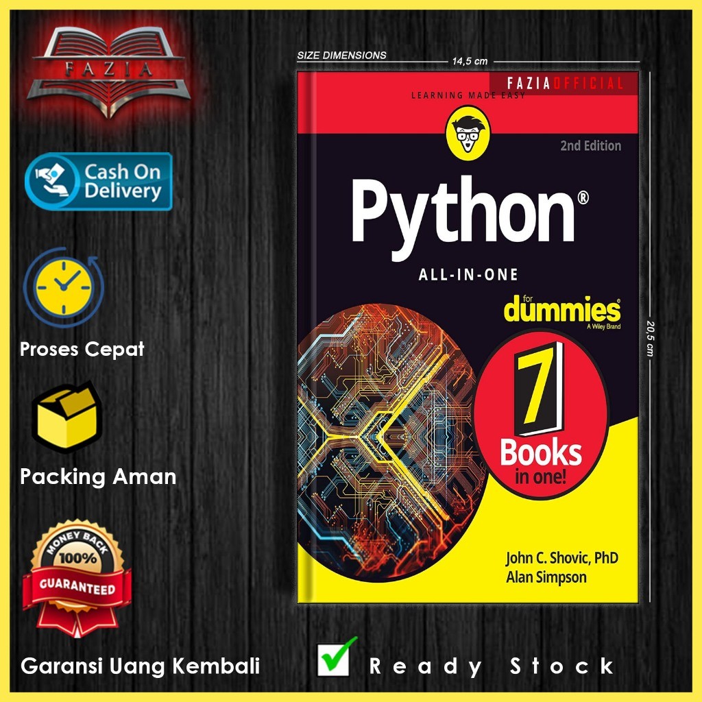 Jual Python All-in-One For Dummies 2nd Edition by John C. Shovic (English) | Shopee Indonesia