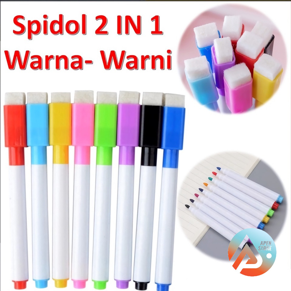 Jual Spidol Papan Tulis 2 IN 1 Whiteboard Dengan Penghapus Sepidol ...