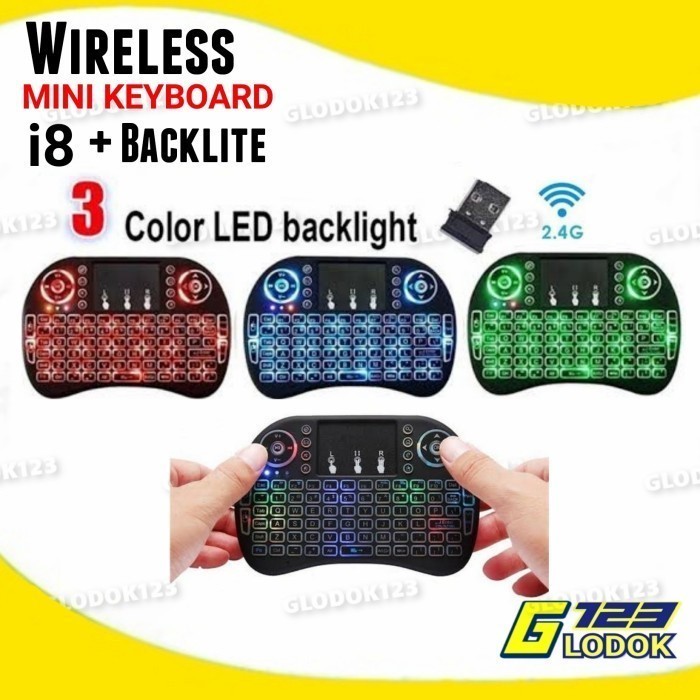 Jual Mini Keyboard Wireless 18 With 3 Color Backlight | Shopee Indonesia