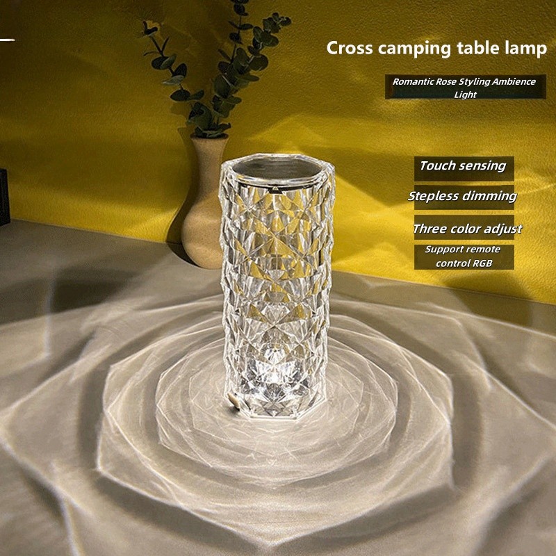 Jual Speaker Bluetooth Lampu Meja Crystal / Lampu LED Crystal Diamond ...