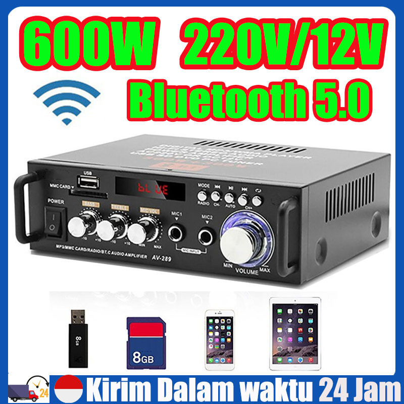 Jual 【Stok Siap】 Termurah di Shopee Amplifier BT-298A Bluetooth EQ ...