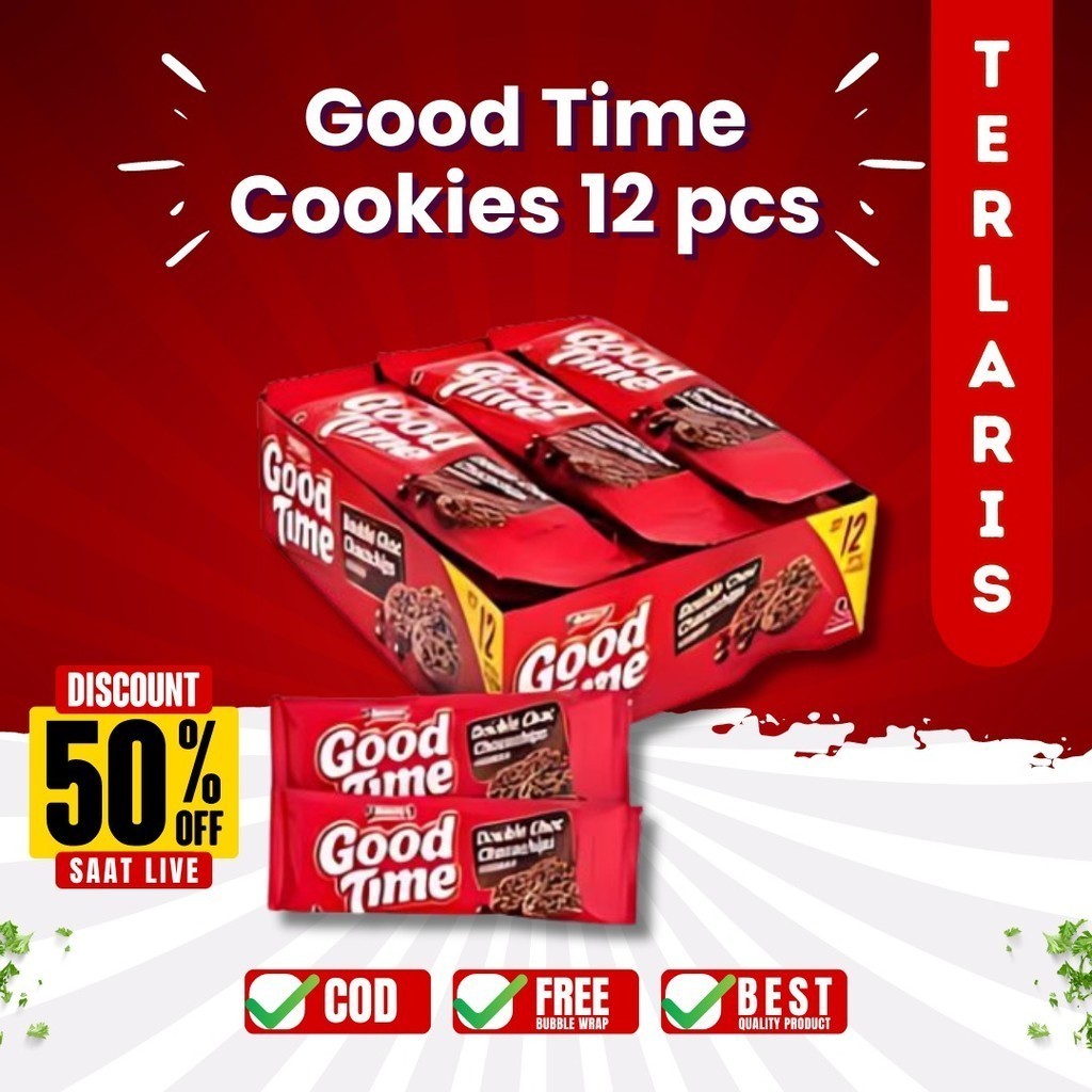 Jual Biskuit Good Time Cookies Box Ecer 1000/2000 Isi 12 pcs | Shopee ...