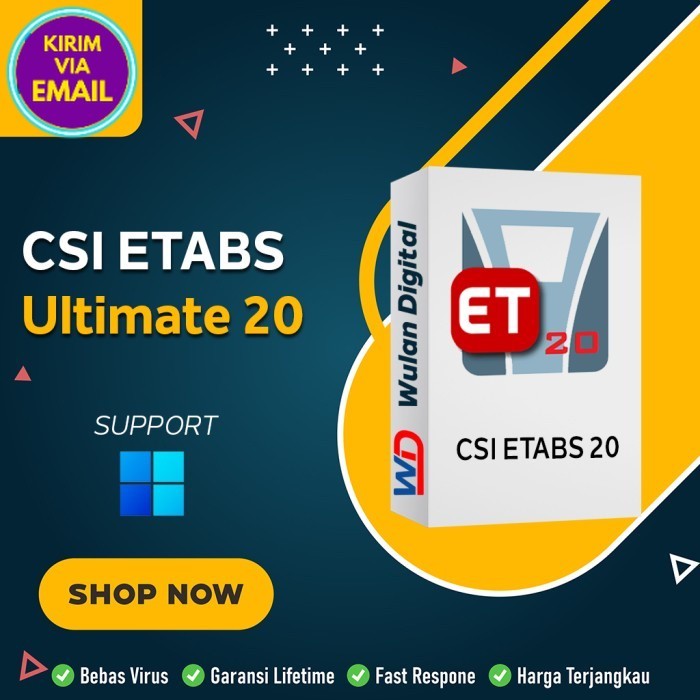Jual Software Pemodelan 3D: CSI ETABS Ultimate 20 Full Version [Win ...