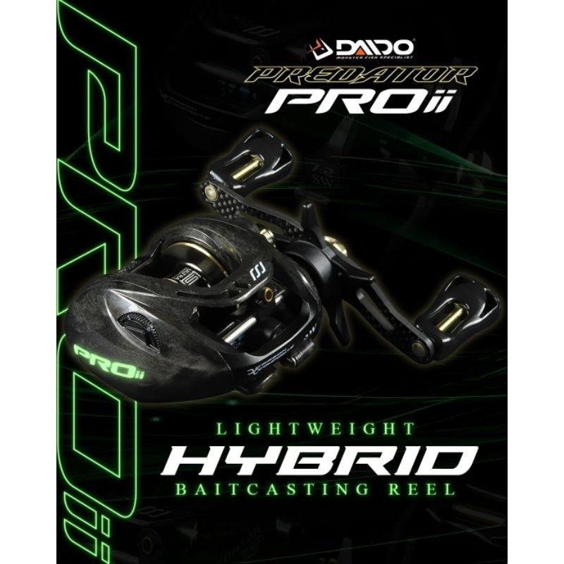 Jual reel bc daido PREDATOR GEN II 200L pro series handle kiri | Shopee ...