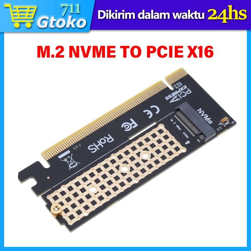 Jual Adapter Konverter SSD M.2 Nvme to PciE 3.0 X16 Pci Express M.2 Key M | Shopee Indonesia