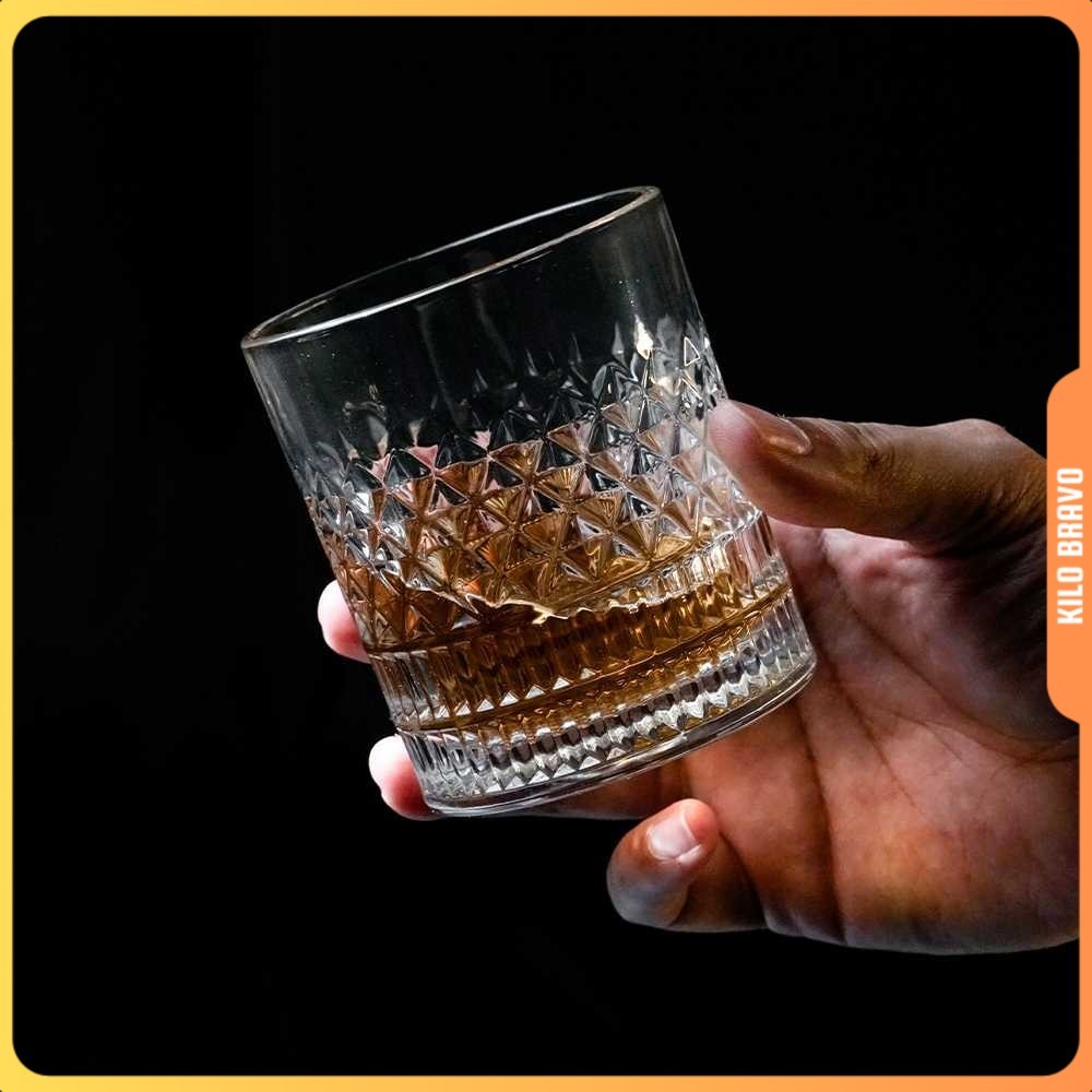 Jual One Two Cups Gelas Whisky Crystal Old Fashioned Rock Glass 280ml - YJ10 | Shopee Indonesia