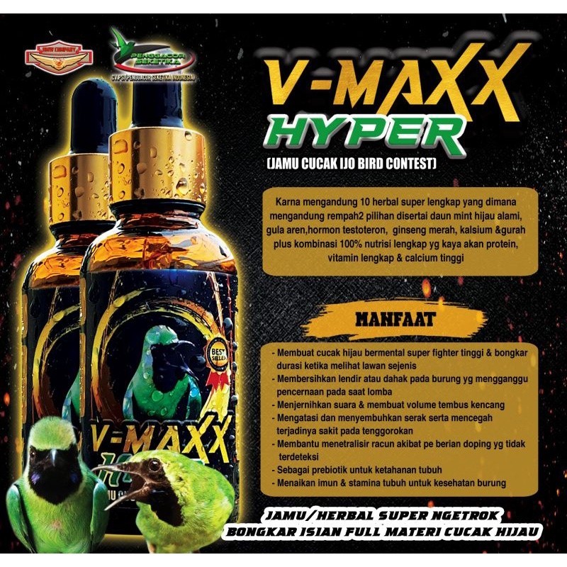 Jual V-Maxx Hyper Cucak Ijo Juara Multivitamin Penggacor Nutrisi Suplemen Doping Booster ...
