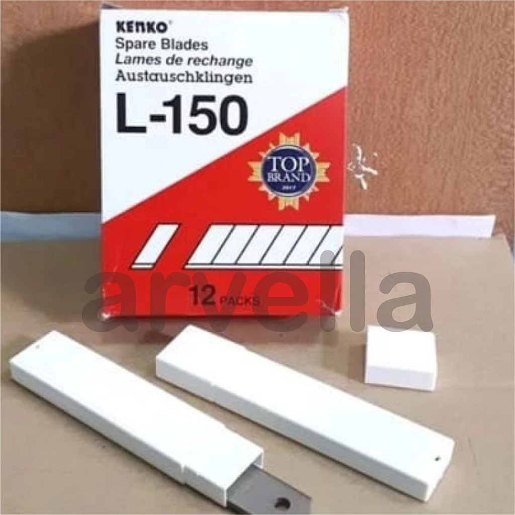 Jual Isi Cutter Kenko L-150 – Mata Pisau Cutter Besar 12 Pack | Shopee ...